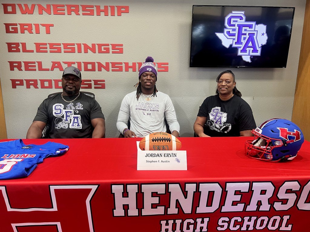 Henderson’s Jordan Ervin signs for SFA | The Henderson News